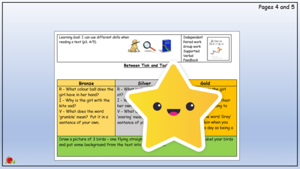 Yr 2 Just One Text - Between Tick and Tock - The Teach Hub