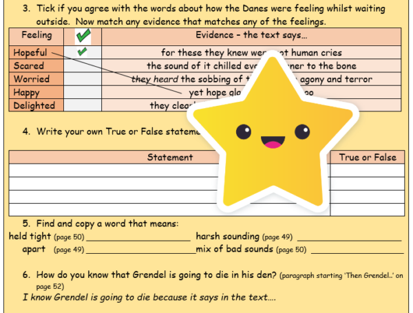 Yr 5 Whole Class Reading Beowulf Weeks 3 and 4 - The Teach Hub