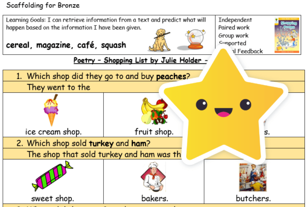Yr 1 Whole Class Reading Shopping List Poetry - The Teach Hub
